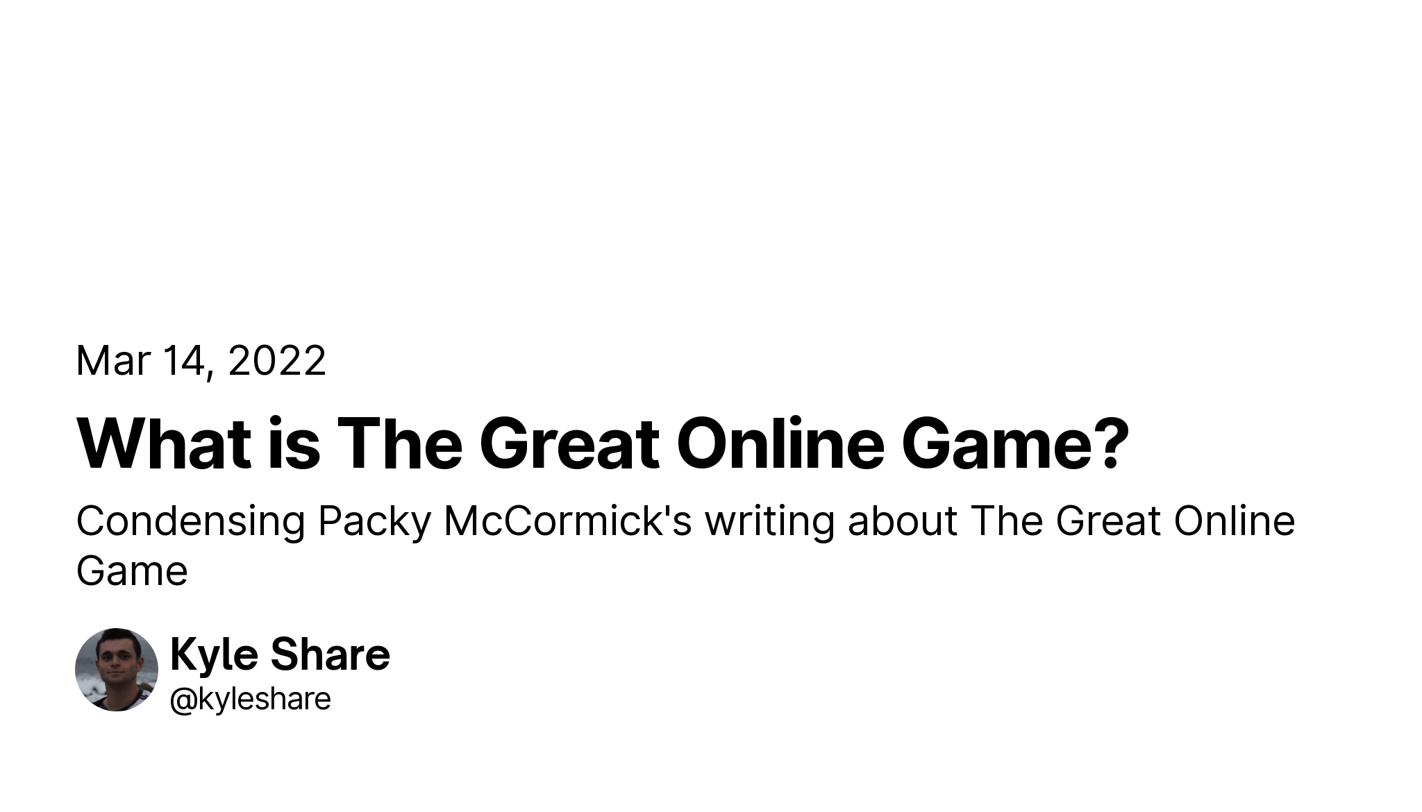 What Is The Great Online Game Kyle Share what-is-the-great-online-game-kyle-share